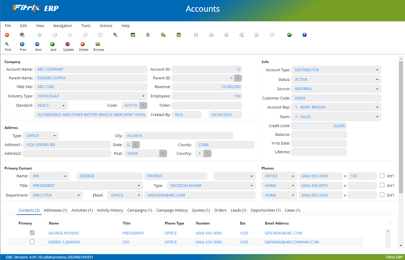 Customer Relationship Mgmt | Fitrix