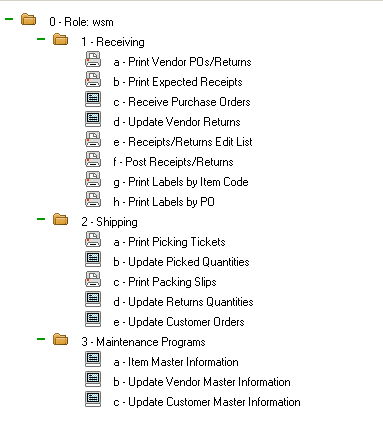 Role Based Menus | Fitrix